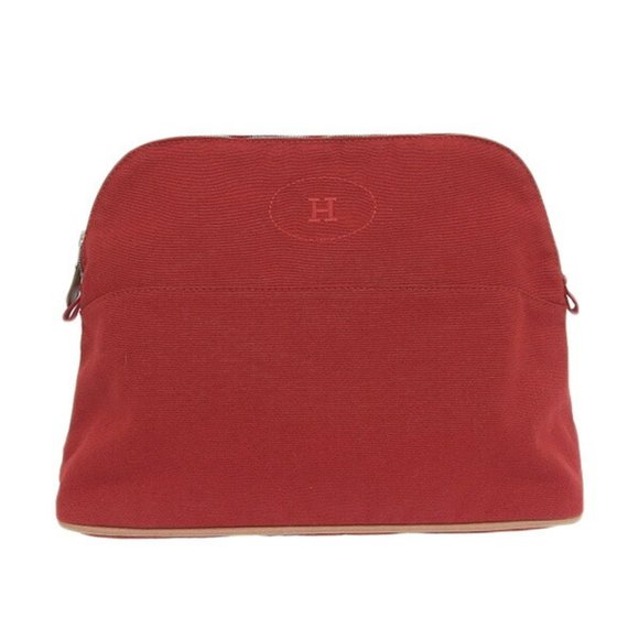 Hermes | Bags | Hermes Canvas Bolide Pouch Red | Poshmark